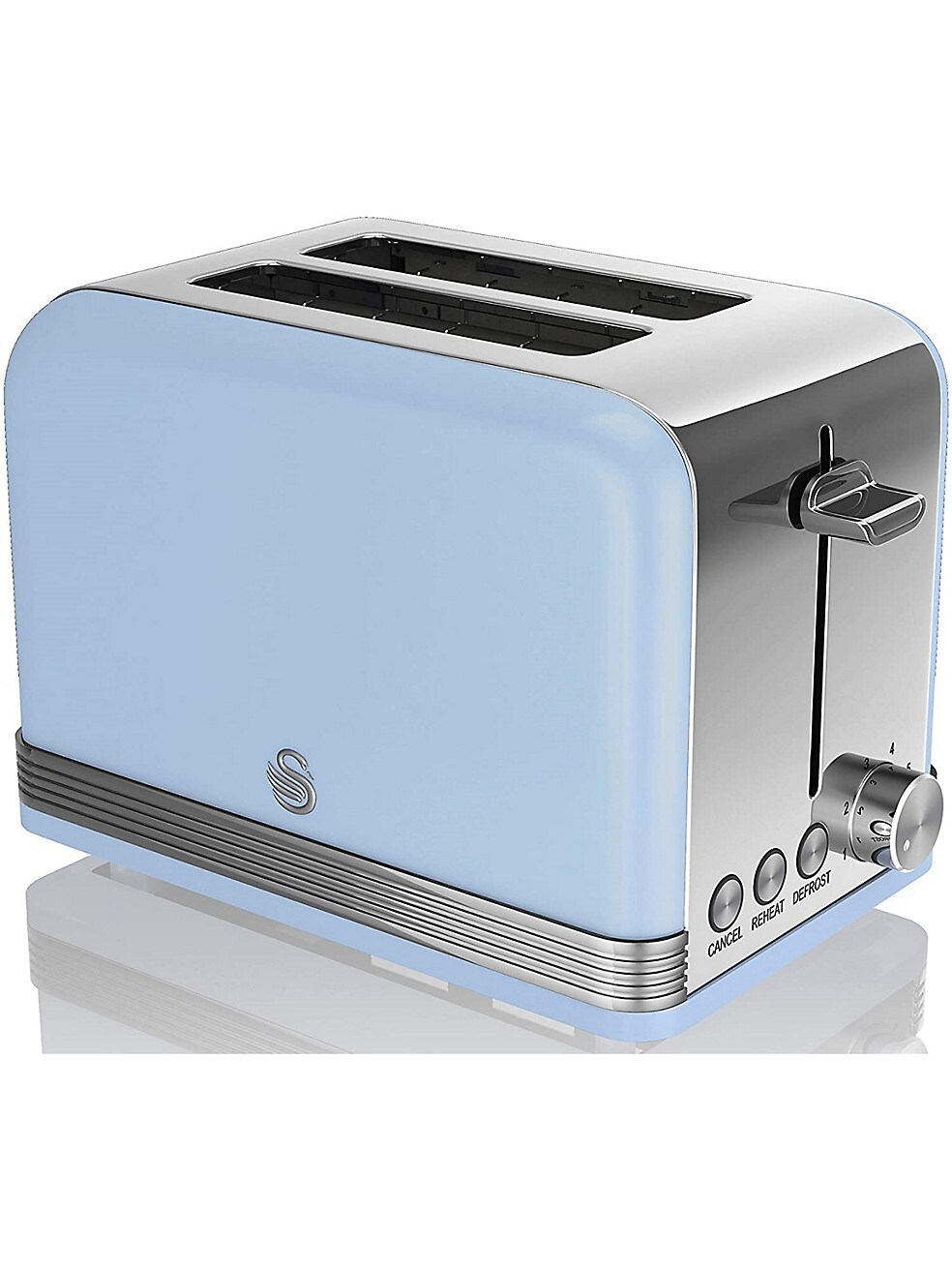 Swan BLUE One Size 2 Slice Retro Toaster - seasonsgala.com